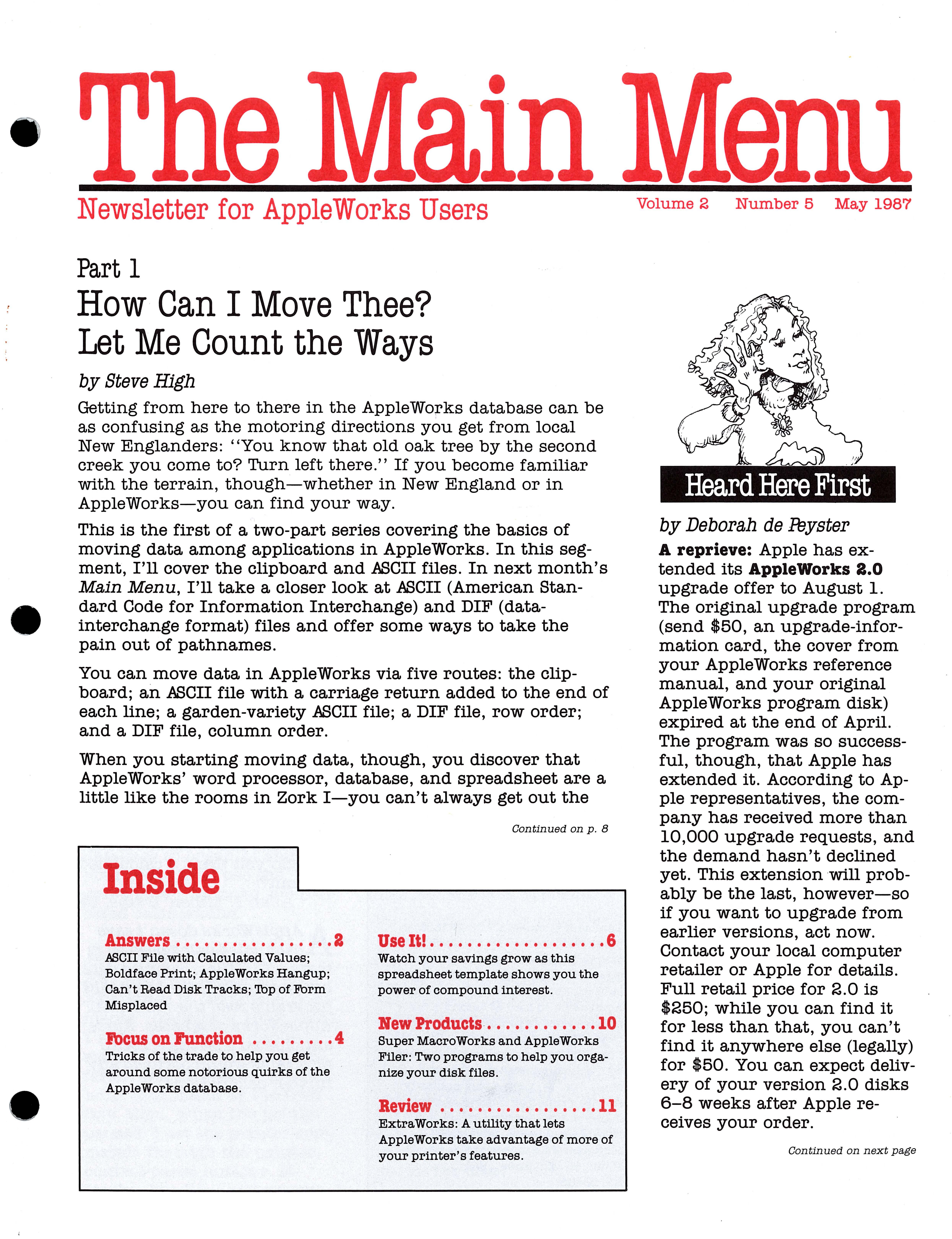 The Main Menu v2n5 May 1987 – Yesterbits