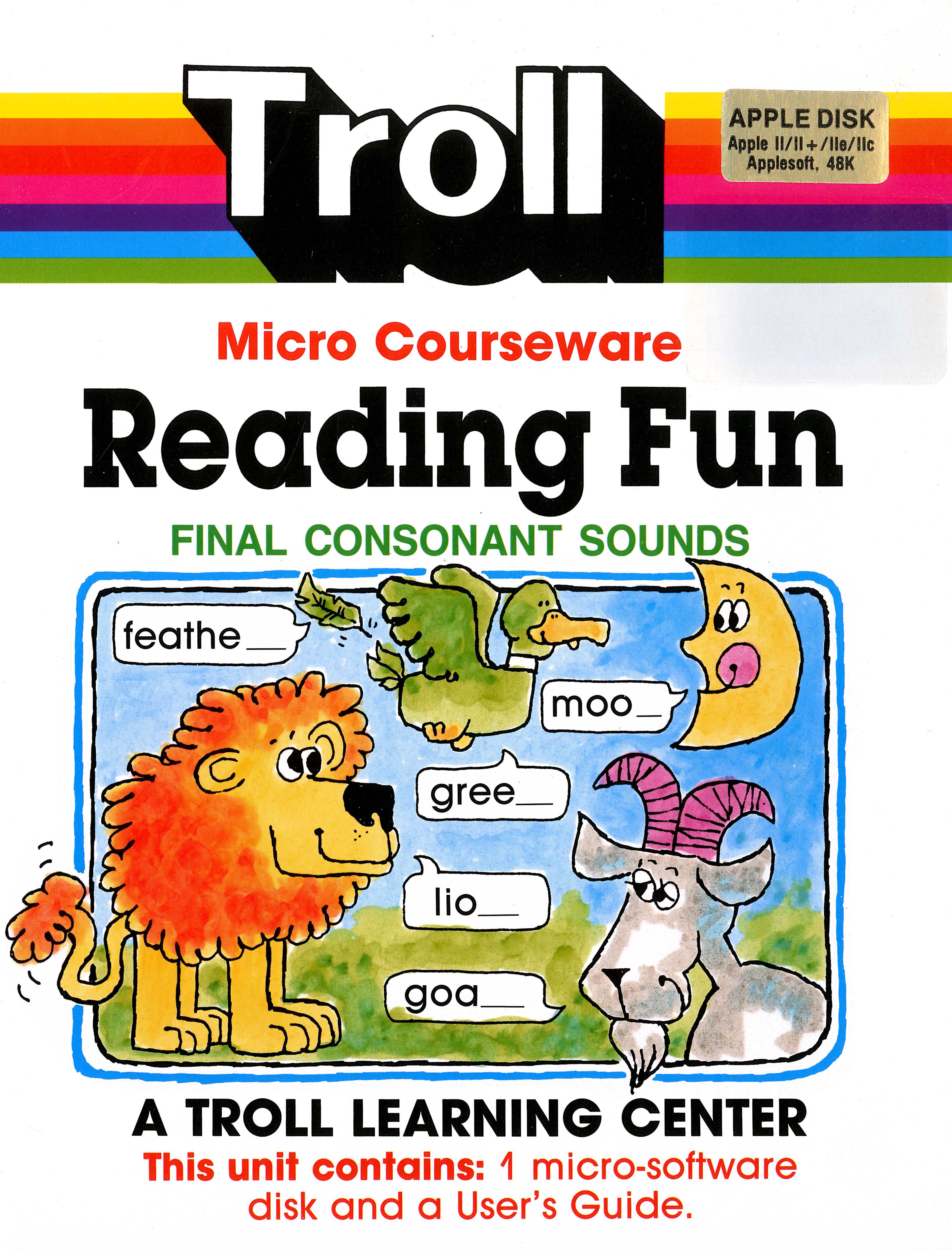 Reading Fun: Final Consonant Sounds – Yesterbits